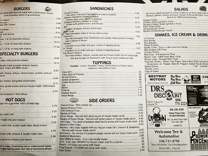 A menu that doesn't need fancy fonts or pretentious descriptions. The star attractions speak for themselves in this burger democracy.