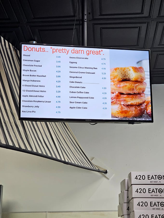 "Pretty darn great" might be the understatement of the century on this menu featuring Key Lime Pie and Maple Bacon delights.