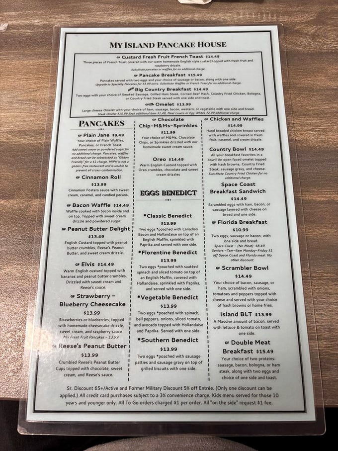 The menu reads like a love letter to breakfast classics, with enough creative twists to make choosing your meal the hardest decision of your day.