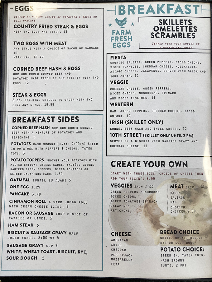 A menu that doesn't need fancy fonts or pretentious descriptions&mdash;just honest food that makes you wonder why you ever bothered with those $18 avocado toasts.