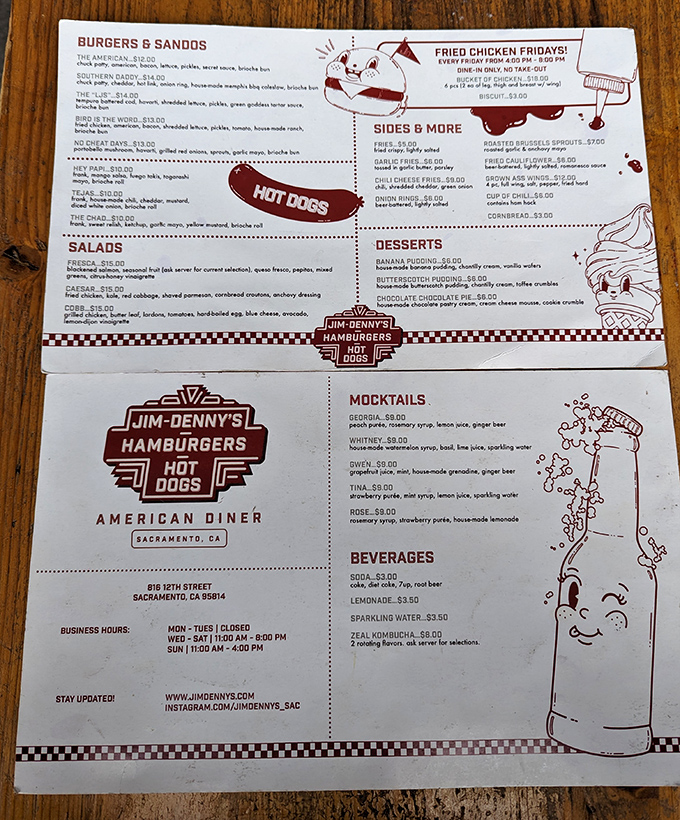 A menu that doesn't need a thesaurus to impress. Simple, straightforward comfort food that speaks the universal language of deliciousness.