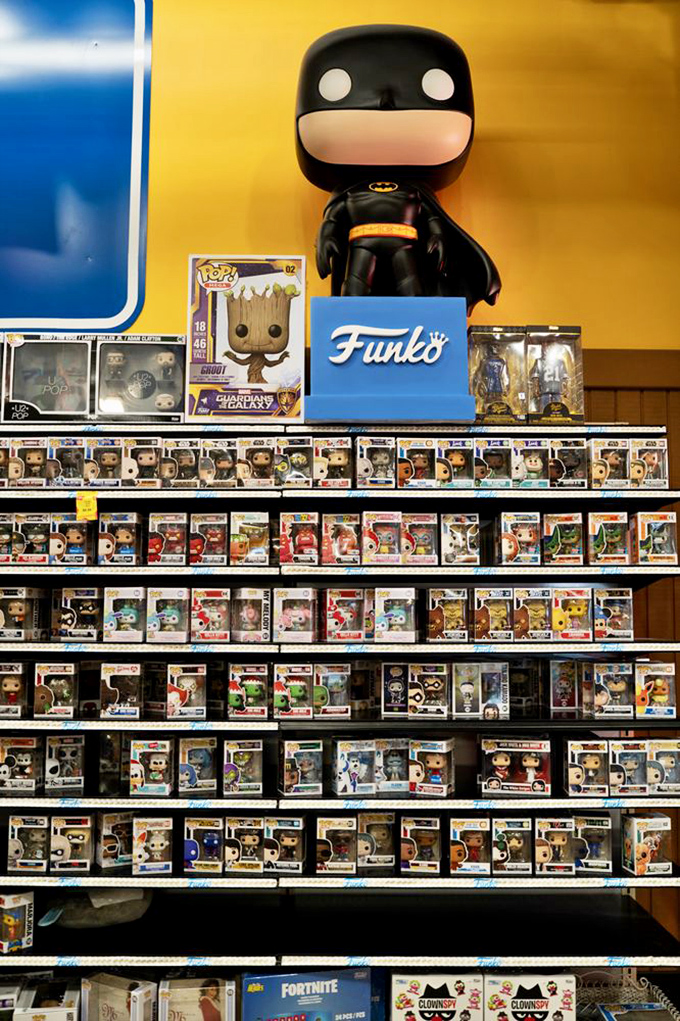 Holy Batman, collectibles! Jungle Jim's doesn't just feed your stomach&mdash;it satisfies pop culture cravings with walls of Funko figures that would make any collector swoon.