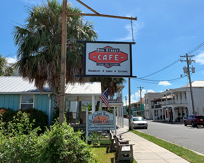 The 2nd Street Cafe isn't just a restaurant&mdash;it's Cedar Key's morning meeting spot where coffee comes with a side of local gossip and genuine smiles.