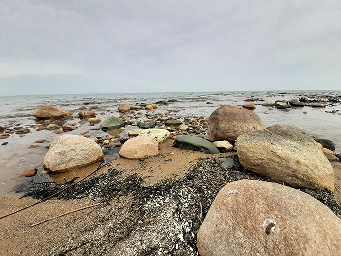Earth's jewelry collection on display. These ancient stones, polished by millennia of waves, tell geological stories more fascinating than anything on Netflix.