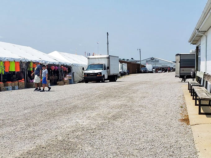 The thrill of the hunt draws shoppers down endless aisles, where unexpected discoveries await around every corner. Comfortable shoes required!