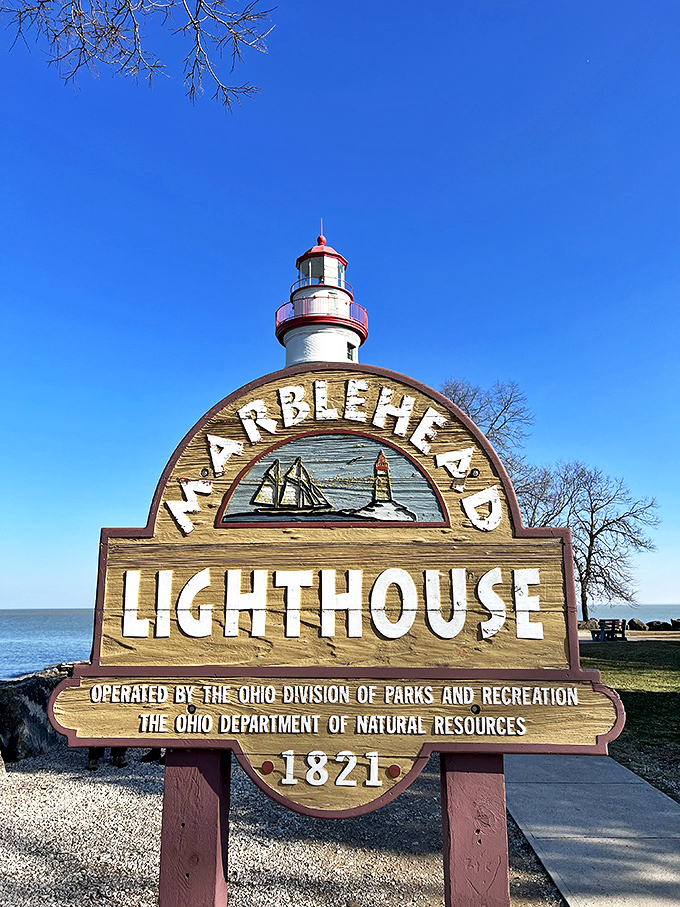 This wooden sign doesn't just mark a location&mdash;it announces a piece of American history that's been faithfully serving mariners since Thomas Jefferson's presidency.