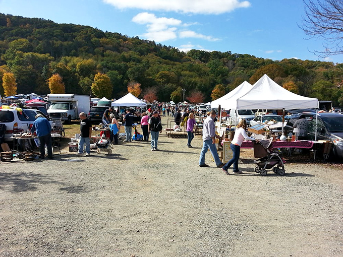 Against the backdrop of Connecticut's rolling hills, weekend warriors and professional pickers alike scan tables for that one perfect find.