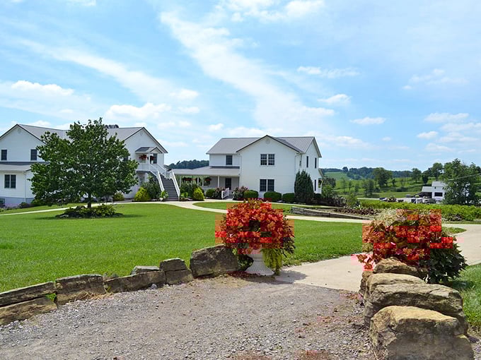Pristine white farmhouses against rolling green hills&mdash;Amish country's version of a five-star resort, just with more authentic hospitality and fewer unnecessary throw pillows.