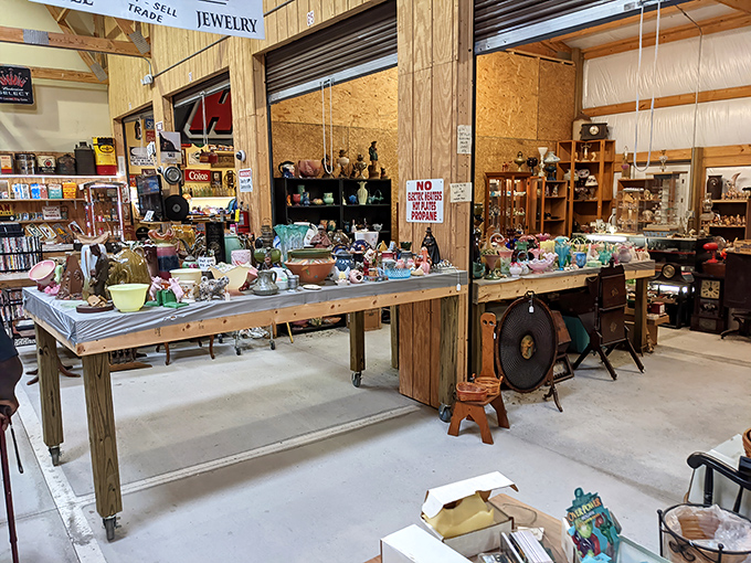 Vintage treasures await new homes at this collector's paradise, where yesterday's china might become tomorrow's conversation piece at your dinner table.