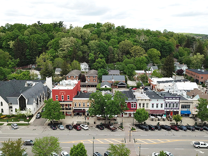 From this bird's-eye view, Granville reveals itself as a perfectly composed painting&mdash;New England charm with a Midwestern soul.