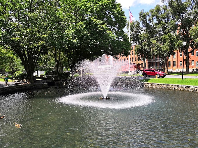 This fountain in Lititz Springs Park doesn't just spray water; it creates a hypnotic display that makes you forget about your phone for a solid five minutes.