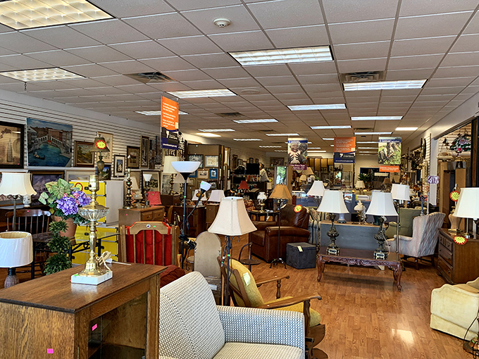Lamp shades and loungers and tables, oh my! This furniture section could furnish an entire home with character-filled pieces at guilt-free prices.
