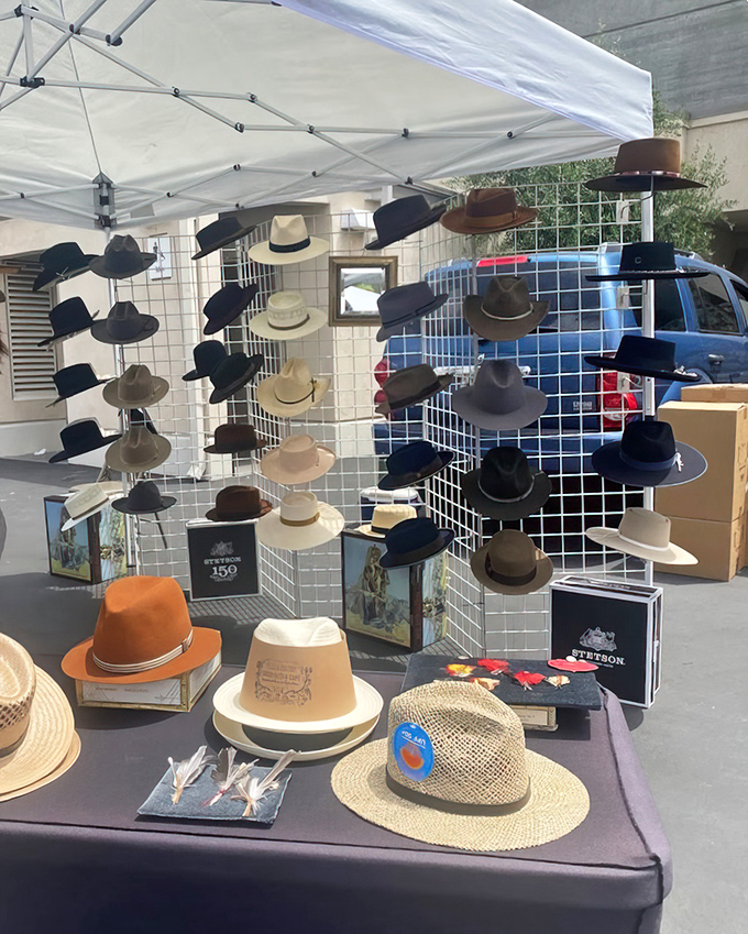 A hat lover's dream come true! From Stetsons to fedoras, this vendor offers headwear that would make Indiana Jones consider expanding his collection.