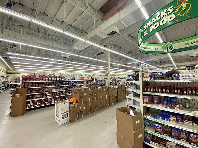 Treasure hunting begins here! Wide aisles and organized shelves make navigating this bargain paradise easier than finding a parking spot at Sedona's most popular viewpoint.