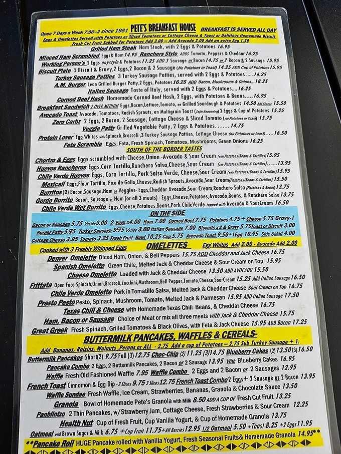 This isn't just a menu, it's a love letter to every breakfast dream you've ever had.