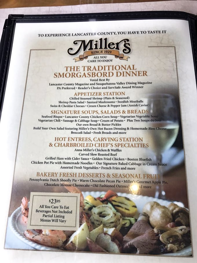 This menu isn't just a list&mdash;it's a roadmap to culinary bliss. The "Amish caviar" (cream cheese and pepper jam) alone is worth the drive.