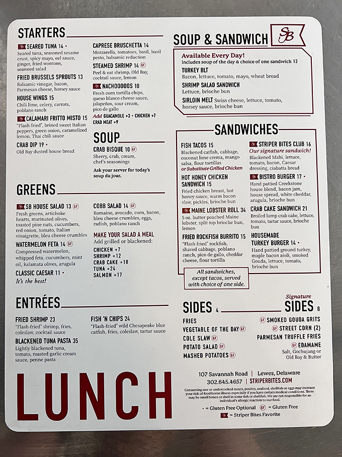 A menu that reads like a love letter to the Atlantic, promising adventures in every bite.