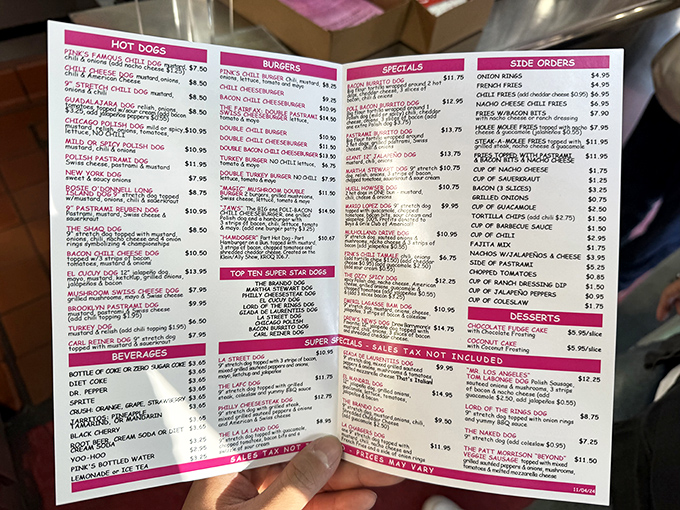 This menu reads like a novel where every chapter ends with delicious satisfaction and loosened belt buckles.