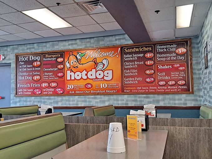 A menu board that tells you everything you need to know about life: good food doesn't have to be complicated or expensive.