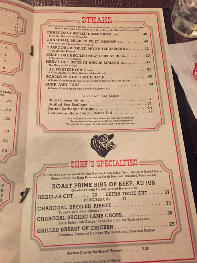 A menu that doesn't need trendy fonts or farm manifestos&mdash;just straightforward promises of perfectly prepared beef that makes decision-making deliciously difficult.