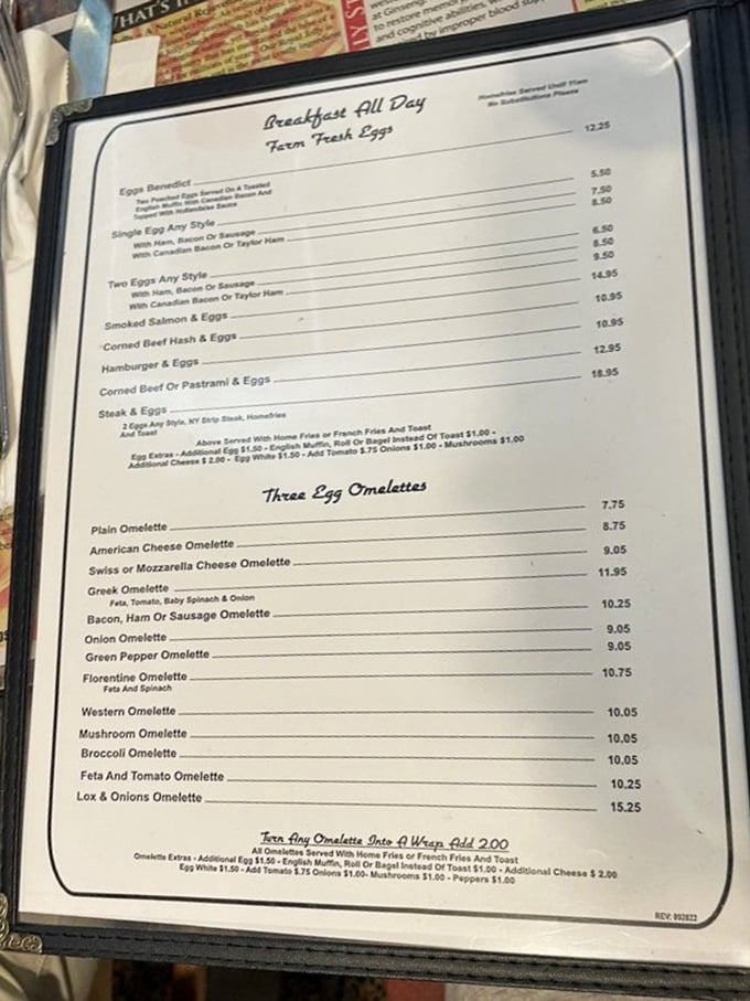 The breakfast menu reads like poetry to the hungry traveler&mdash;a symphony of eggs, pancakes, and possibilities that won't break the bank.