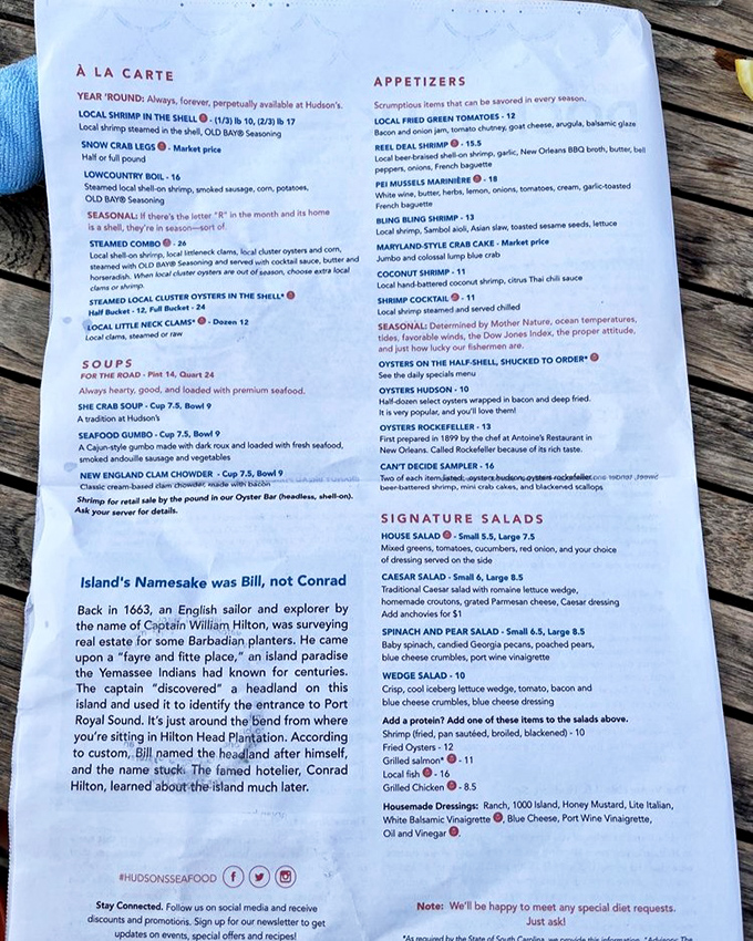 A menu that reads like a love letter to the Atlantic. When they highlight "LOCAL" this many times, you know they mean business.