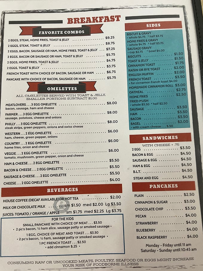 This menu isn't trying to reinvent the wheel &ndash; it's perfecting it with hearty breakfast combos that fuel both body and soul.