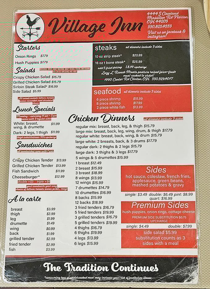 The menu reads like a love letter to comfort food classics. No molecular gastronomy here&mdash;just straightforward offerings that satisfy the soul.