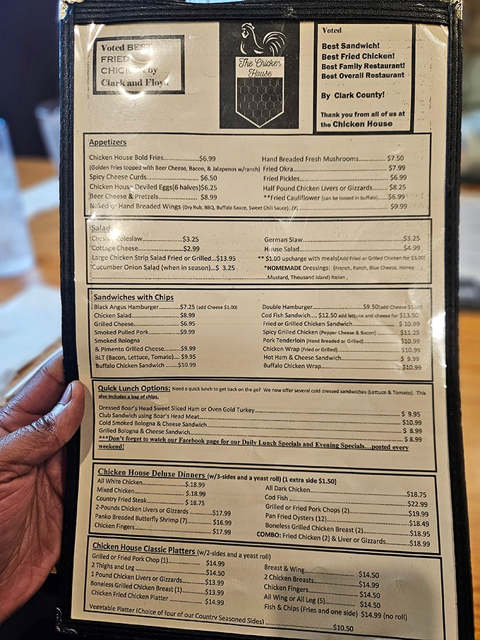 That menu isn't just a list of options&mdash;it's a roadmap to comfort food nirvana, complete with awards to prove it's not just talk.