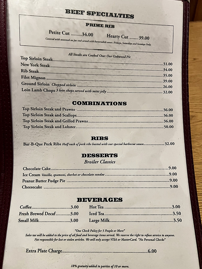 This menu board is the seafood equivalent of a treasure map, with X marking the spot where your taste buds strike gold.