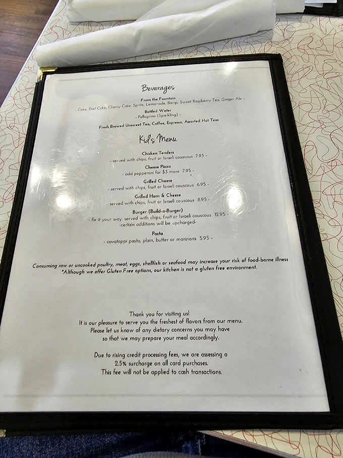 A kids' menu that doesn't assume children only eat dinosaur-shaped nuggets? Parents everywhere just breathed a collective sigh of relief.