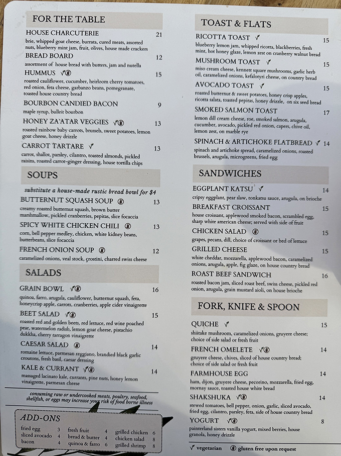 This menu isn't just a list of food&mdash;it's a roadmap to happiness. Each description reads like poetry for the stomach.