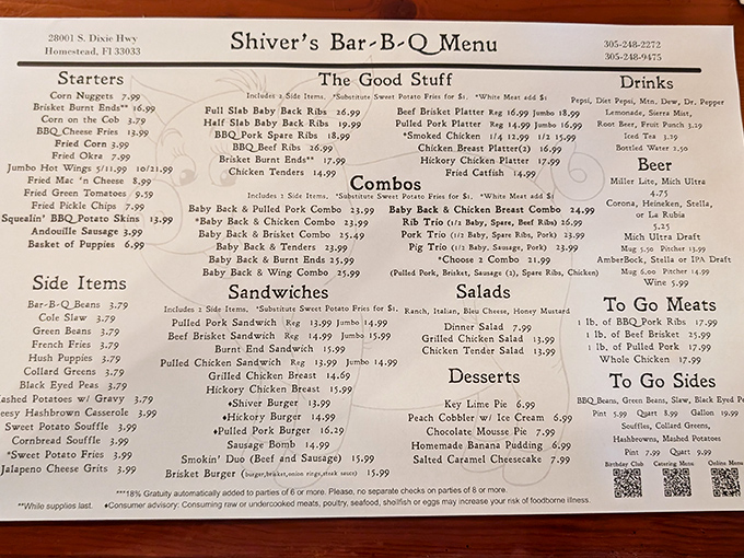 A menu that reads like poetry to meat lovers &ndash; each item promising smoky delights that have kept locals coming back for generations.