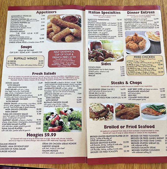 A menu that doesn't need fancy fonts or pretentious descriptions&mdash;just honest food at prices that won't make your wallet weep. 