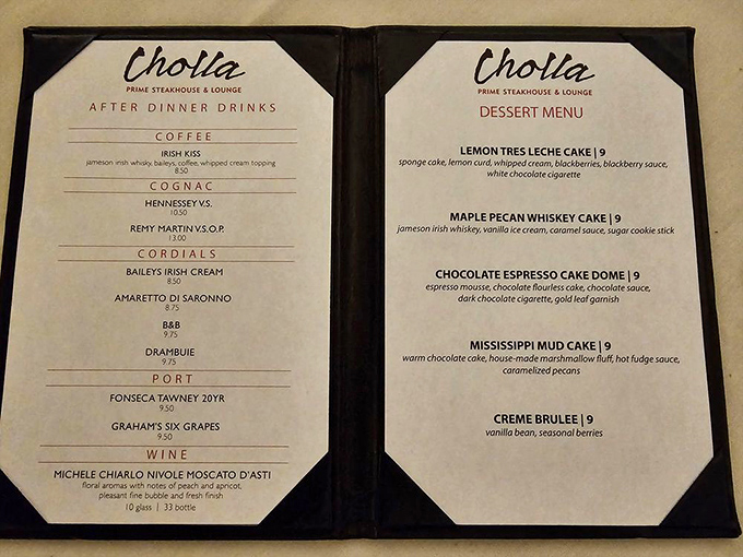 Desserts that make you contemplate ordering backwards&mdash;starting with Mississippi Mud Cake and working your way to appetizers. Life's short, right?