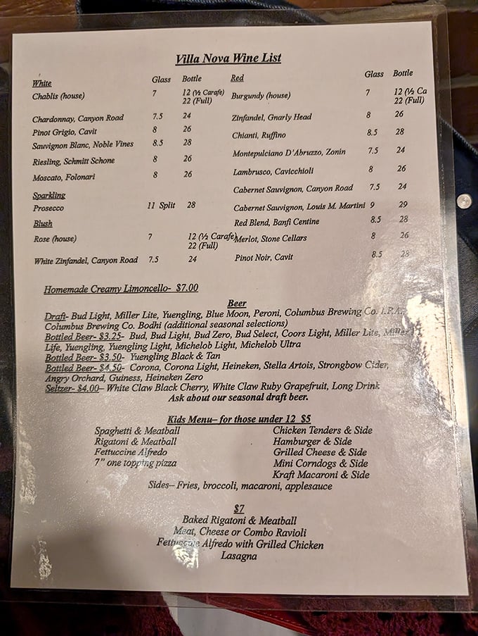 A wine list that doesn't require a second mortgage or a sommelier's degree? Now that's my kind of menu. Something for everyone from casual sippers to cork sniffers.