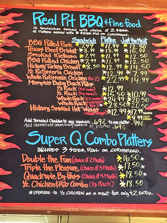 The menu board tells a delicious story where every character is more tempting than the last. Decision paralysis has never been so rewarding.