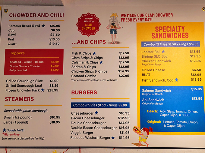 The menu board &ndash; where life-changing decisions are made daily. Pro tip: anything with "award-winning" next to it isn't lying.