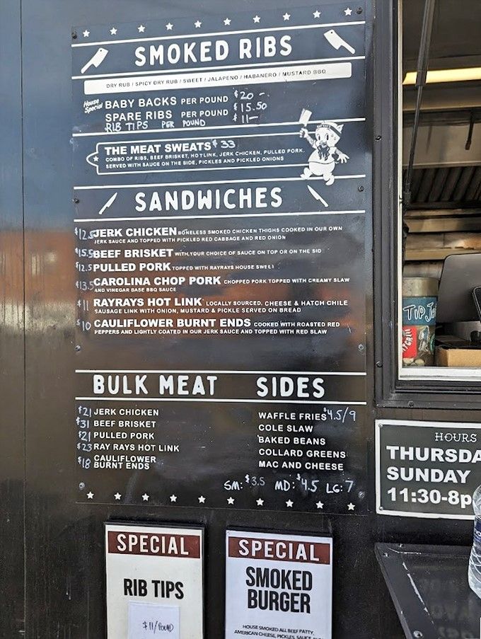 This menu isn't just a list&mdash;it's a roadmap to happiness. "The Meat Sweats" isn't a warning; it's a challenge worth accepting.