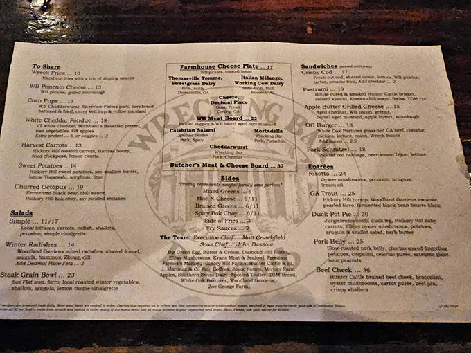 When a menu reads like poetry, you know you're in for something special.