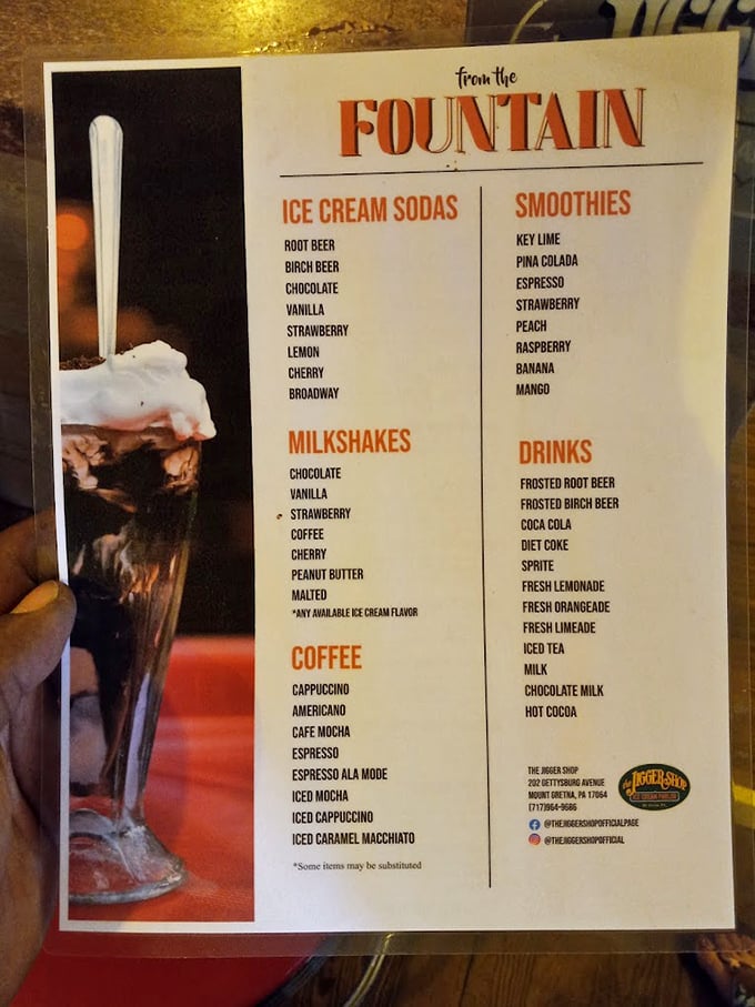 This isn't just a menu&mdash;it's a roadmap to happiness. From classic milkshakes to signature sundaes, decision paralysis has never been so delicious.