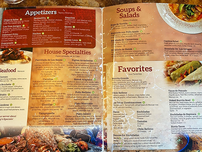 The menu reads like a love letter to Mexican cuisine&mdash;each dish promising its own delicious adventure without a passport required.