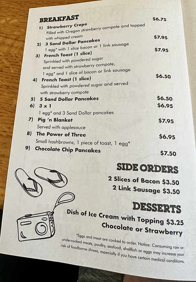 The sacred text of breakfast devotees. Each menu item represents not just a meal, but a potential life-changing experience.