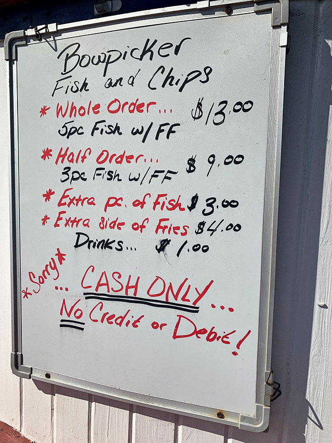 Simplicity at its finest: a menu so straightforward it feels like a rebellion against the 27-page restaurant novels we've all endured.