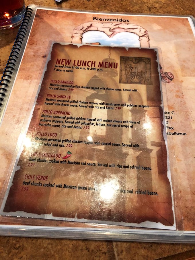 This menu isn't just a list of dishes&mdash;it's a roadmap to happiness. The Pollo Bandido alone is worth the drive to Franklin.