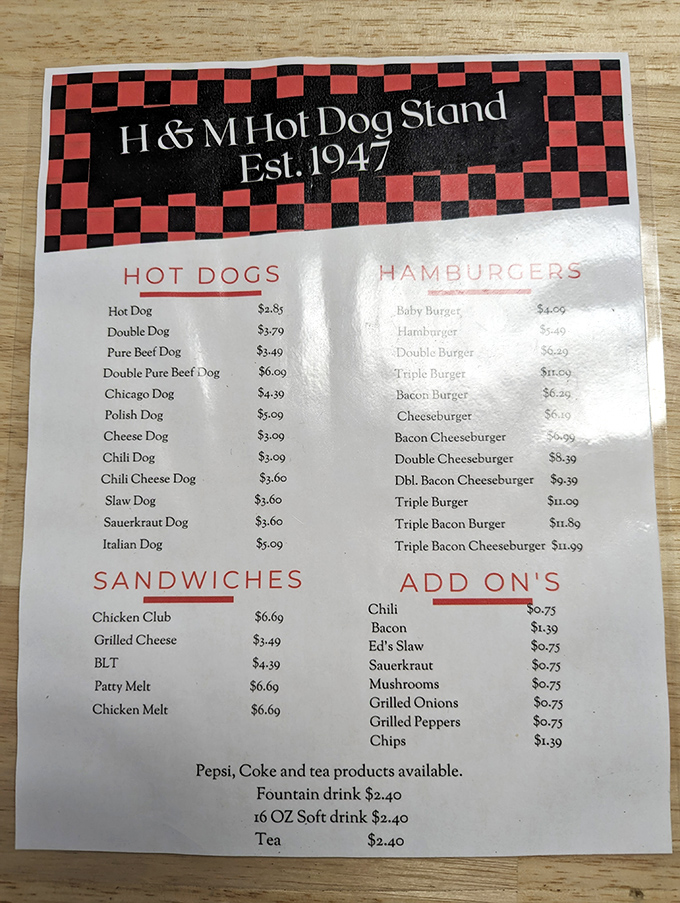 A menu that hasn't needed changing in decades&mdash;when you've perfected the art of hot dogs, why complicate things?