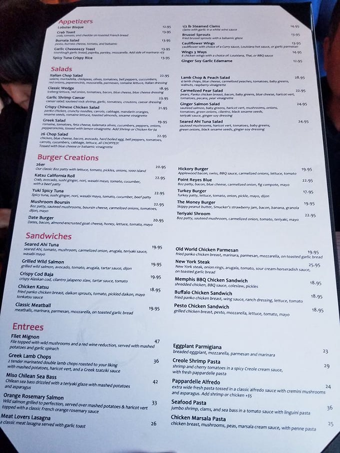 The menu at 26 Beach reads like a love letter to comfort food. Decisions, decisions&mdash;though we all know why you're really here.