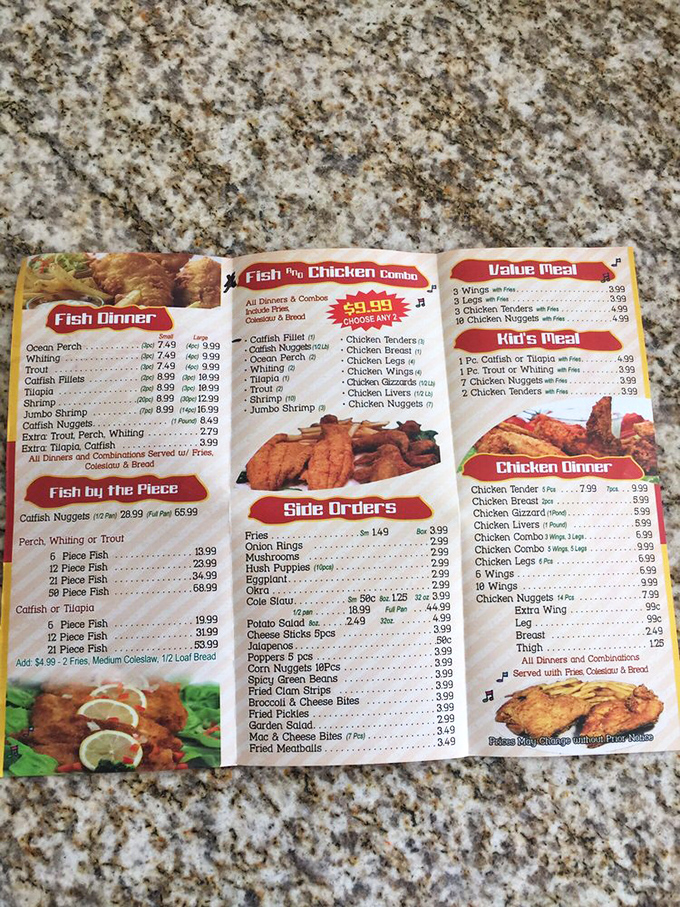 The menu reads like a love letter to fried perfection. So many options, so little elasticity in your waistband.
