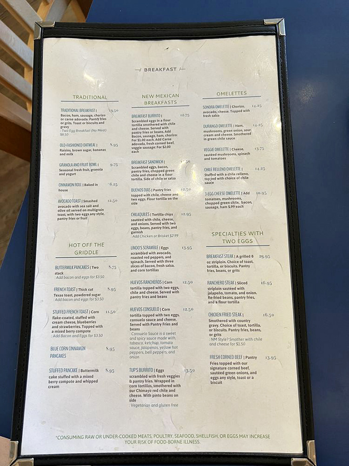 A menu that reads like a love letter to breakfast classics, with enough creative twists to keep your taste buds guessing.