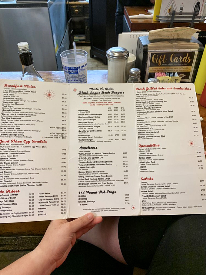 This menu isn't just a list of options&mdash;it's a roadmap to happiness. Study it like you would the winning lottery numbers.